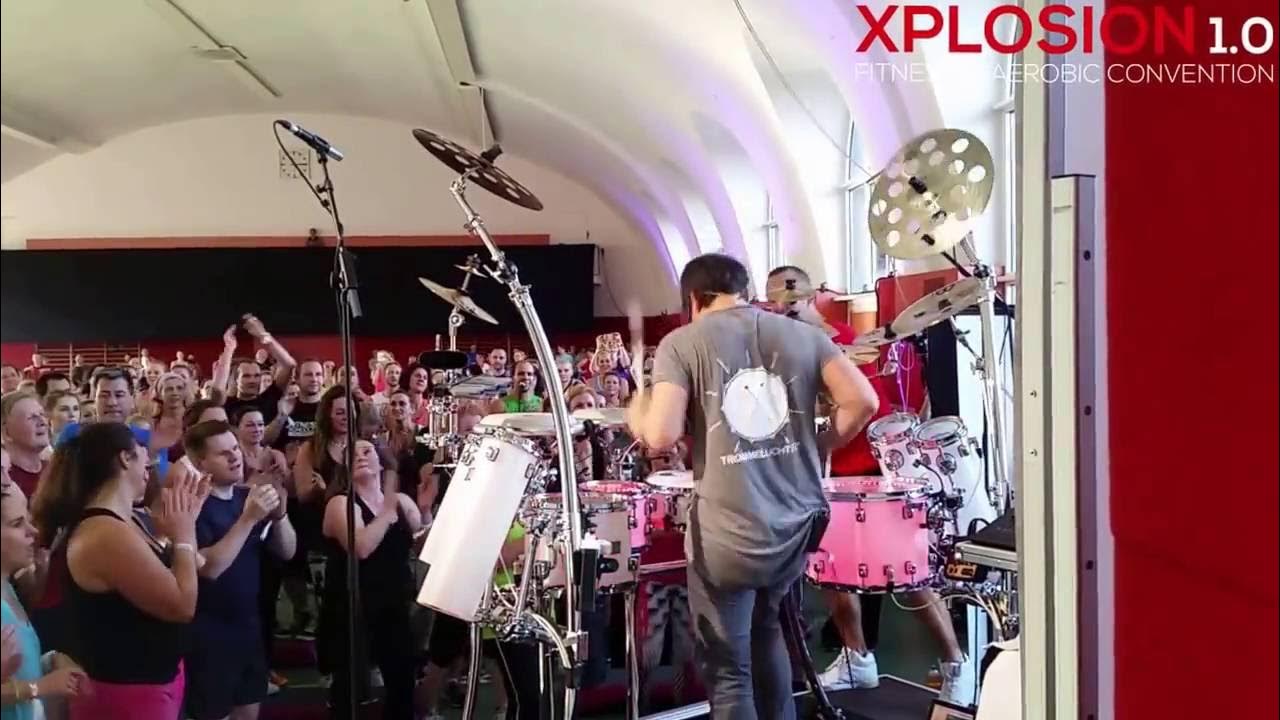 XPLOSION 1.0 MOVE YA Drummer Fitnessmusic Aerobicconvention - YouTube