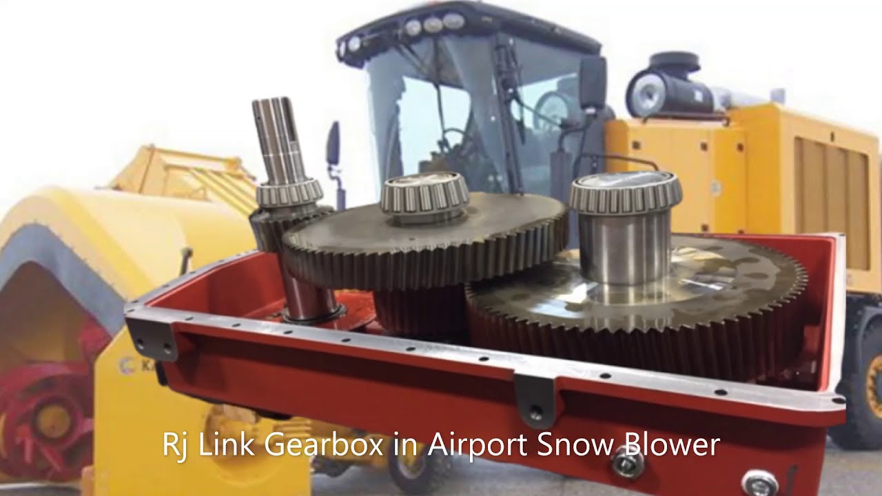 Rj Link Gearbox in Airport Snow Blower - YouTube