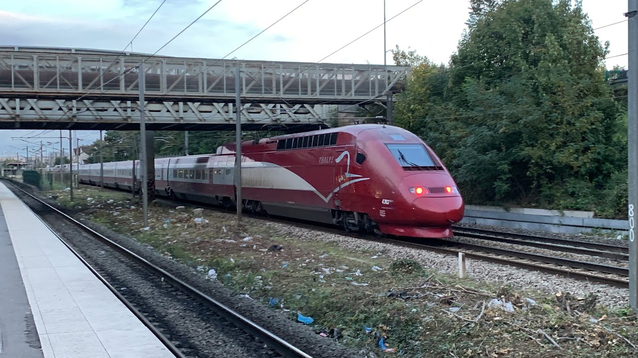 Croisement RER-D Z20500 IDFM / TGV Talys/Eurostar et OmneoPrémium en ...