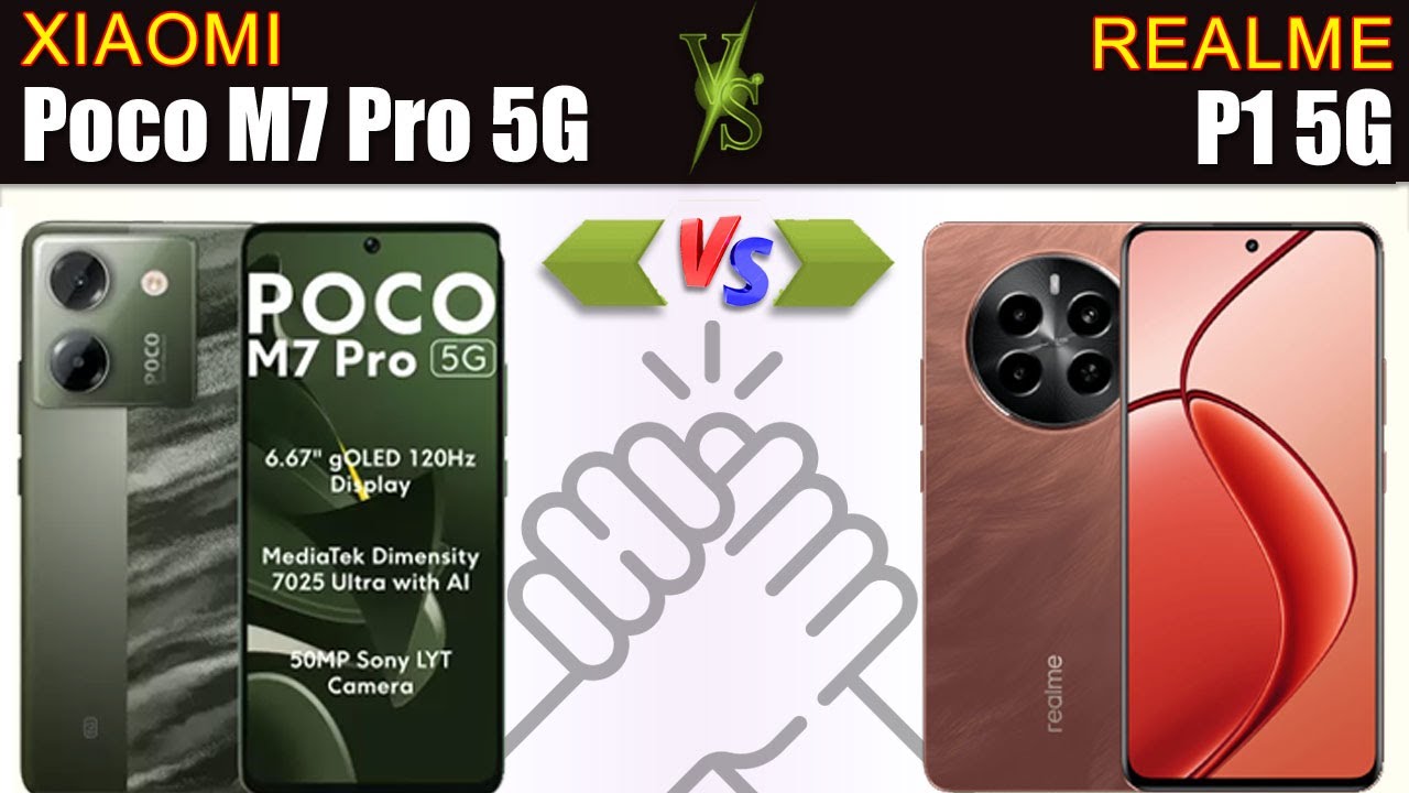 Poco M7 Pro 5G vs Realme P1 5G Full phone specs comparison - YouTube