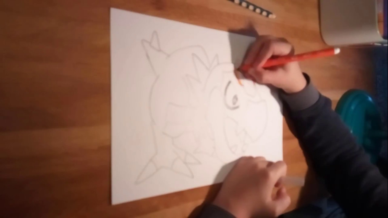 How to draw Tyrunt - YouTube