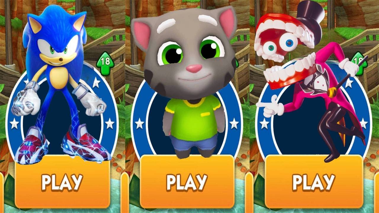 Sonic Prime - Boscage Maze Sonic vs Talking Tom Gold Run - Officer Tom ...