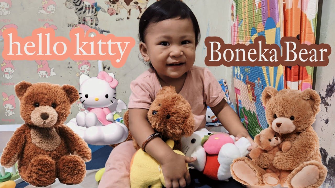Mainan boneka hello kitty boneka bear - YouTube