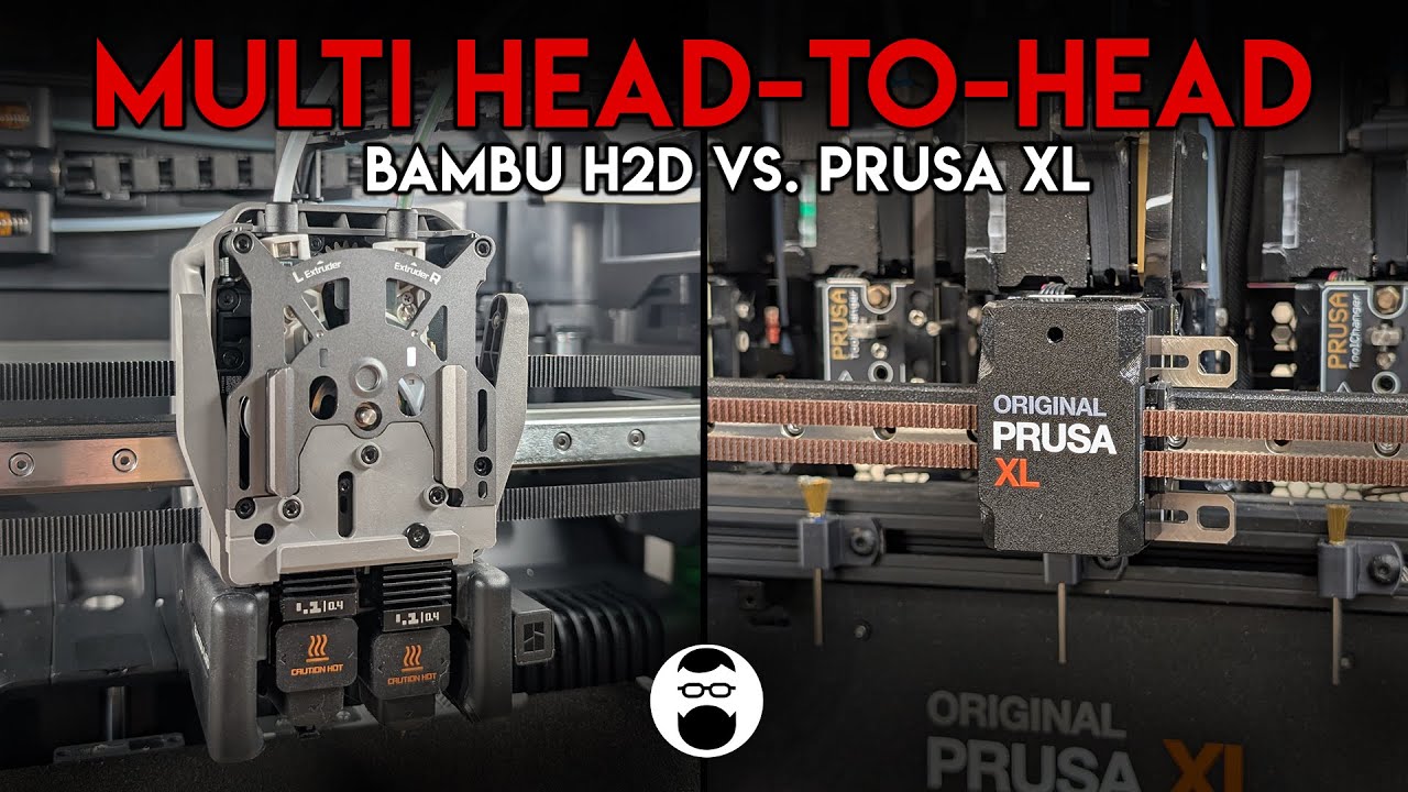 Which is the best multi-head printer for you? Bambu H2D vs. Prusa XL ...