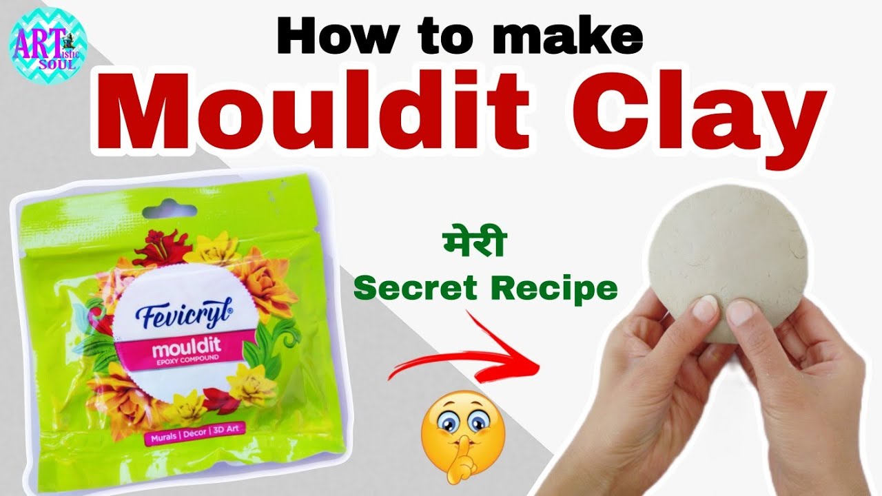 How to make Mouldit Clay at Home | Homemade Mouldit Clay DIY - YouTube