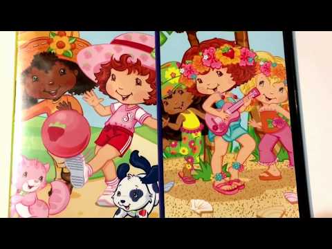 Strawberry Shortcake Seaberry Beach Party / Play Day Surprise / DVD Movie Collection Display