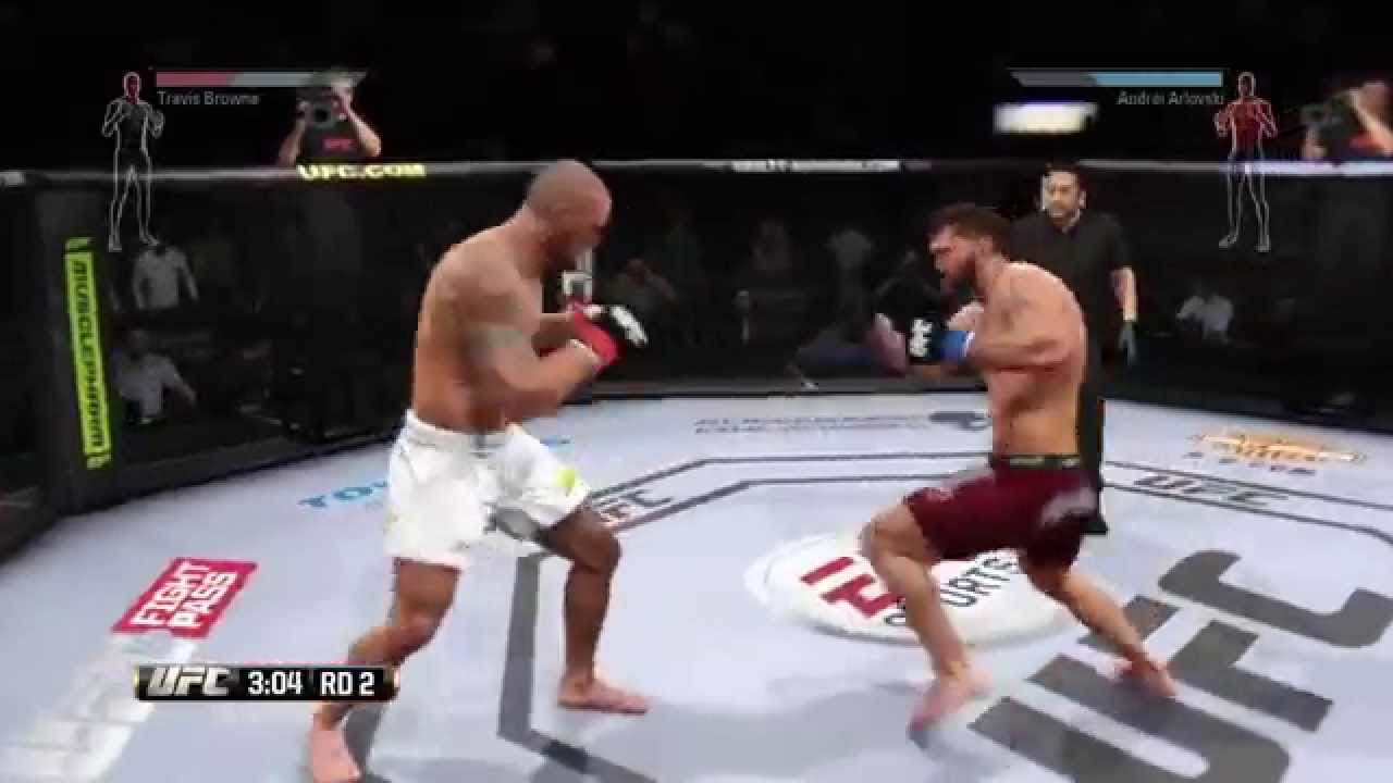 EA UFC 2014 KO of sidestep fighter Browne fights cheese with cheese ...