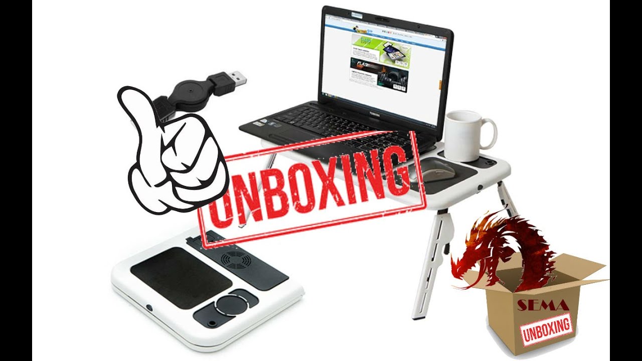 Portable Laptop E-table Review (with SEMA unboxing) - YouTube