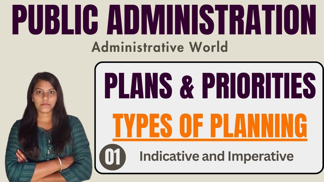 Types of Planning|| Indicative and Imperative Planning || Plans and ...