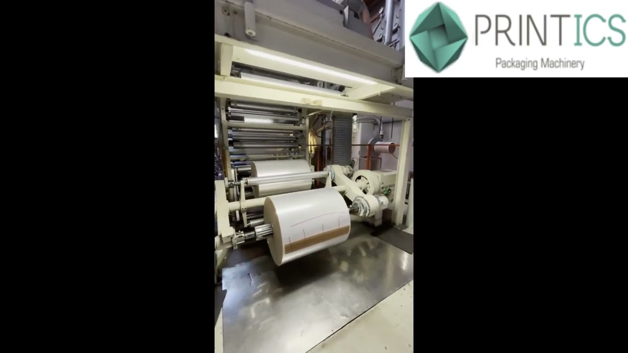 VIDEO U42601022 CERUTTI 28R 8 COLOR ROTOGRAVURE PRINTING PRESS - YouTube