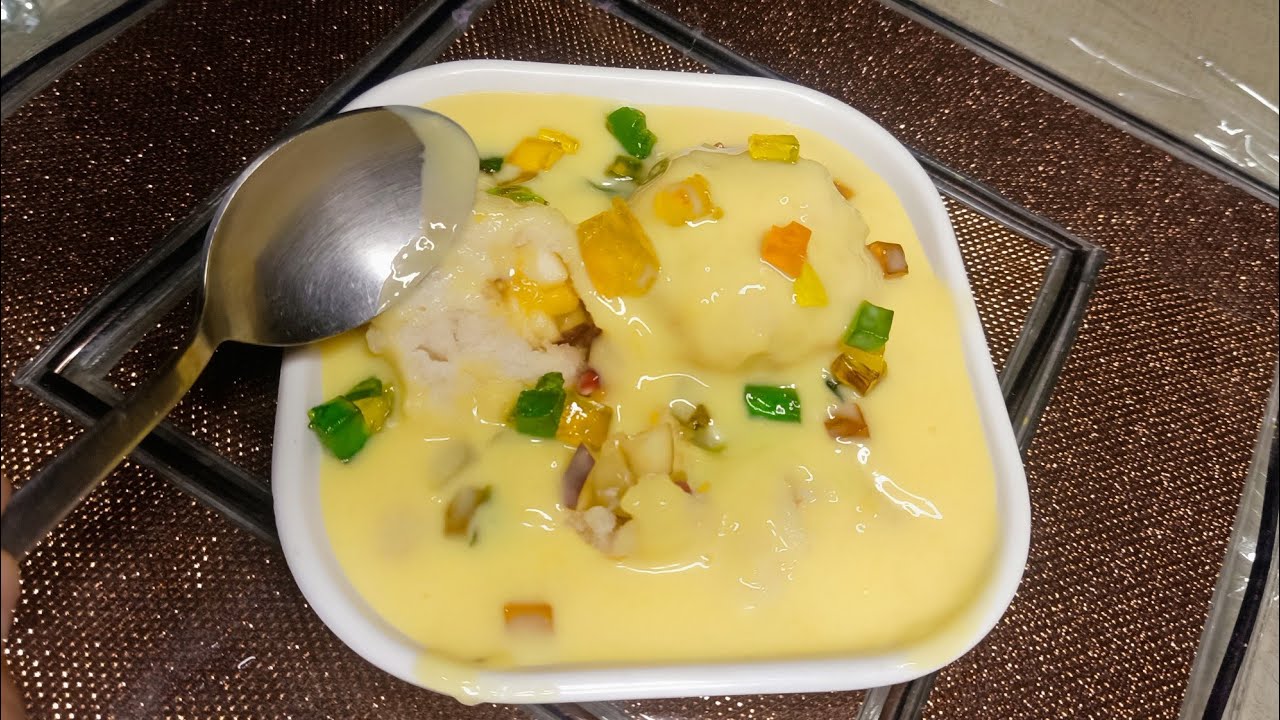 "How to make custard balls at home, very easy and yummy recipe..😋||COOK ...