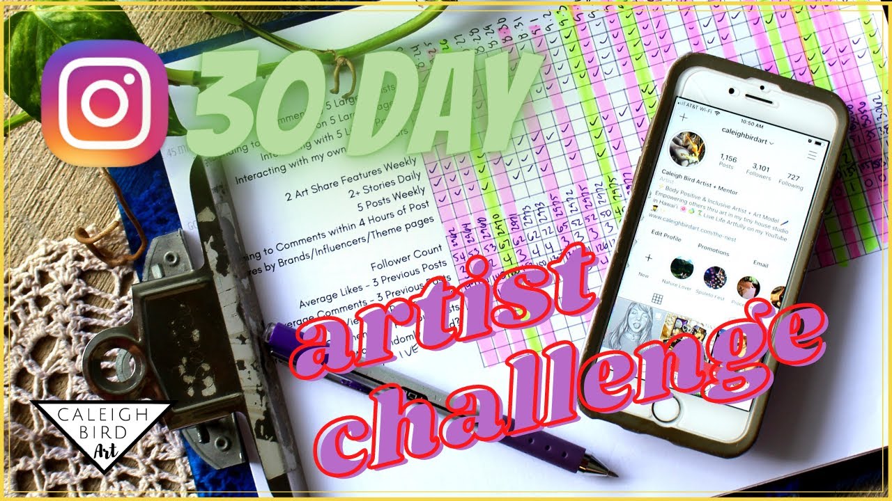 Instagram Challenge for Artists - YouTube