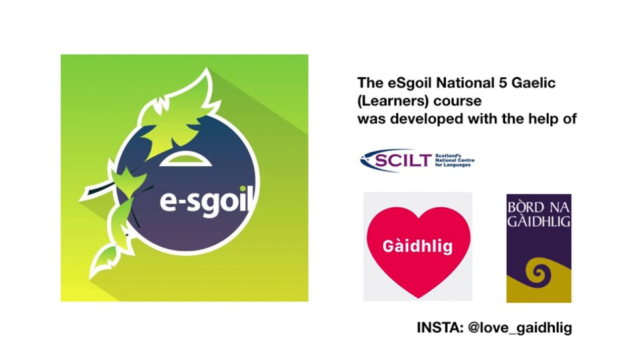 Learn Scottish Gaelic - eSgoil N5 Lesson Ten - Work - YouTube