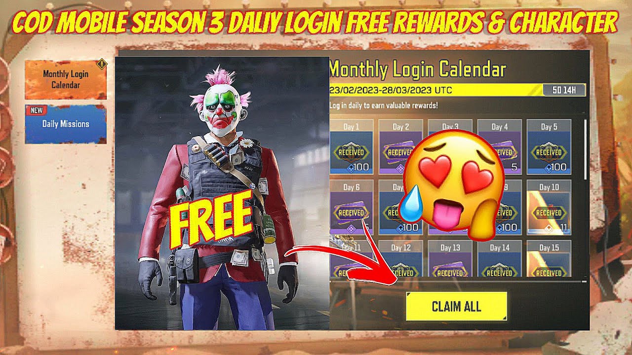 cod mobile season 3 free daliy login reward leaks | get free epic ...