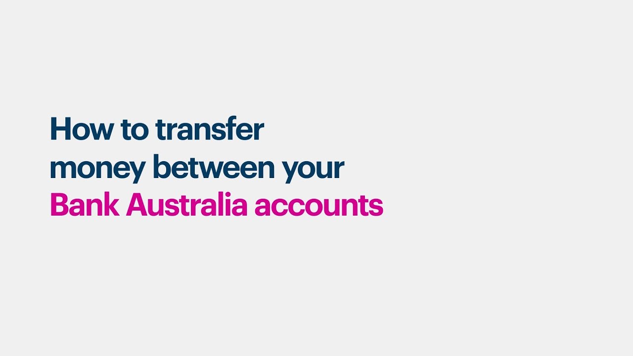 How to transfer money between your accounts - YouTube