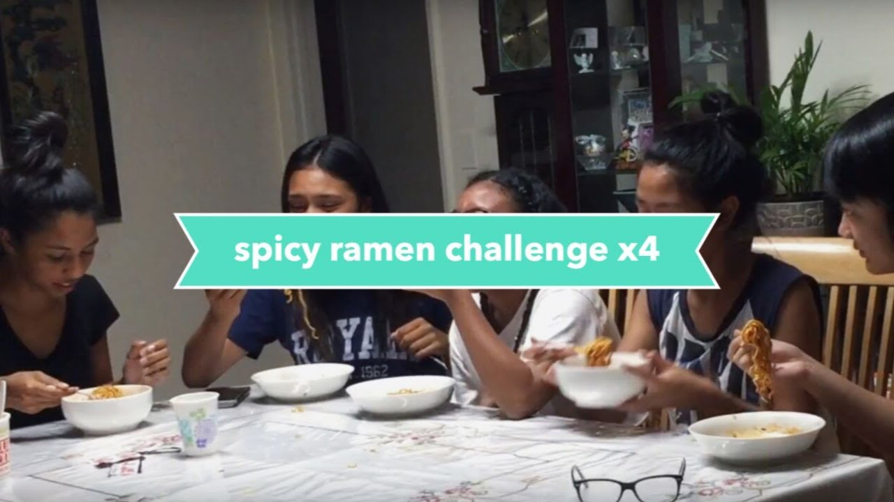 spicy ramen challenge x4 - YouTube