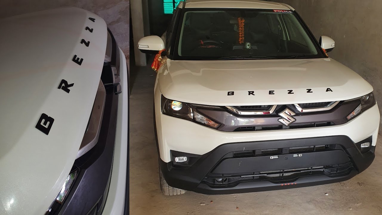 BREZZA 3D Letters Stickers Logo Emblem Bonnet ... New 2023 model Brezza ...