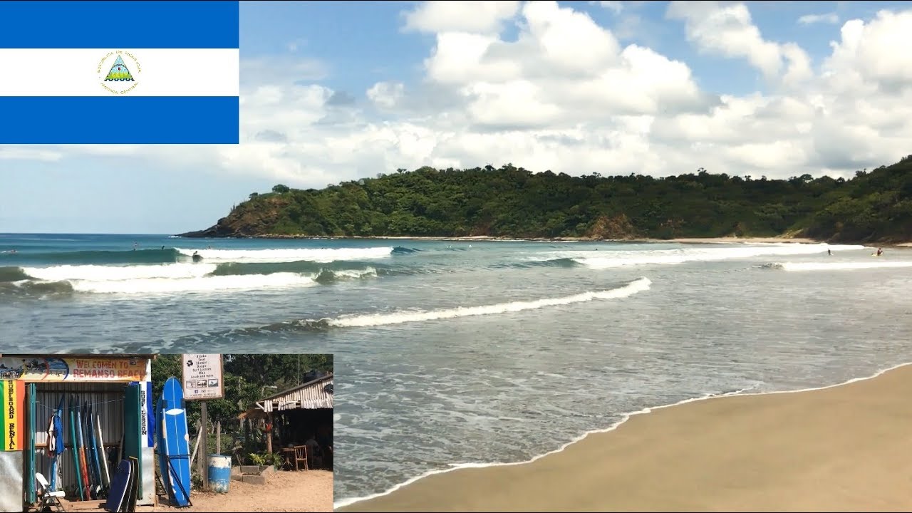 Nicaragua San Juan del Sur - Playa Remanso surf beach - YouTube