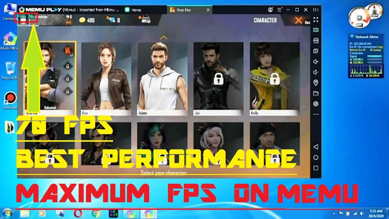 MAXIMUM FPS ON FREEFIRE!! BEST PERFORMANCE & SETTINGS ON MEMU PLAY ...