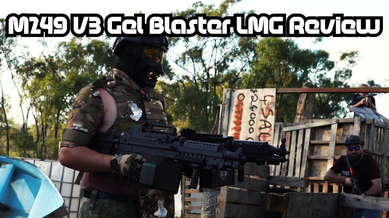 M249 V3 LMG Gel Blaster Review - because reloading is so yesterday ...
