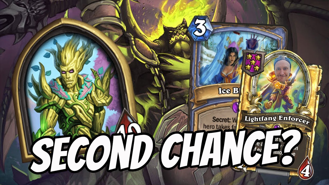SECOND CHANCE WITH ICE BLOCK?! LIGHTFANG MENAGERIE| Hearthstone ...