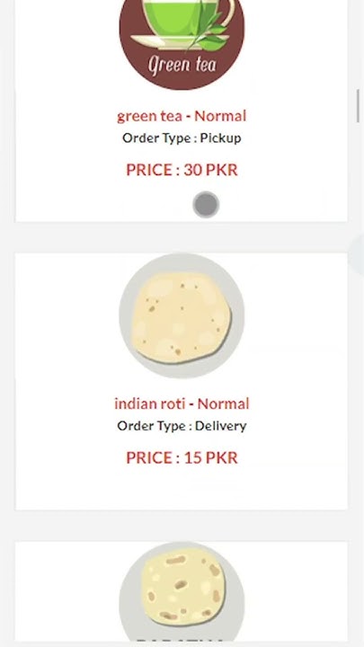 Food Menu Codewithilyasoft Youtube