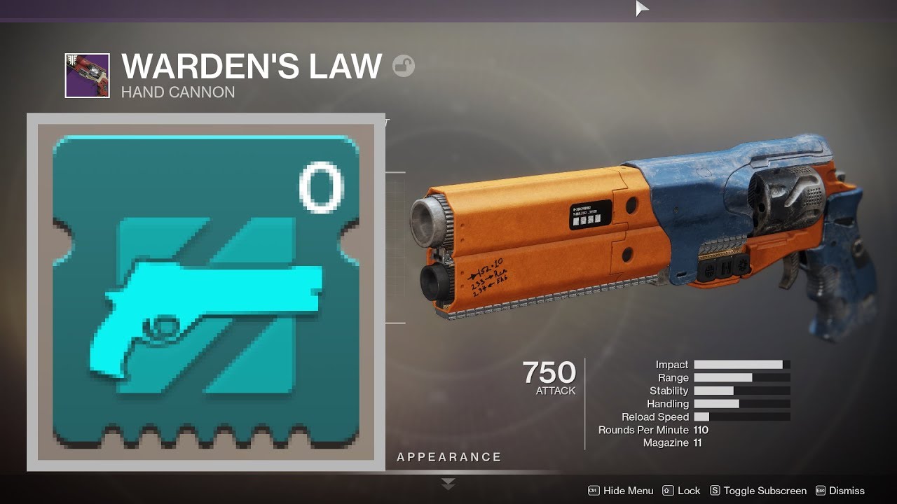 Unstoppable hand cannon mod on Warden's law is useless [Destiny 2 ...
