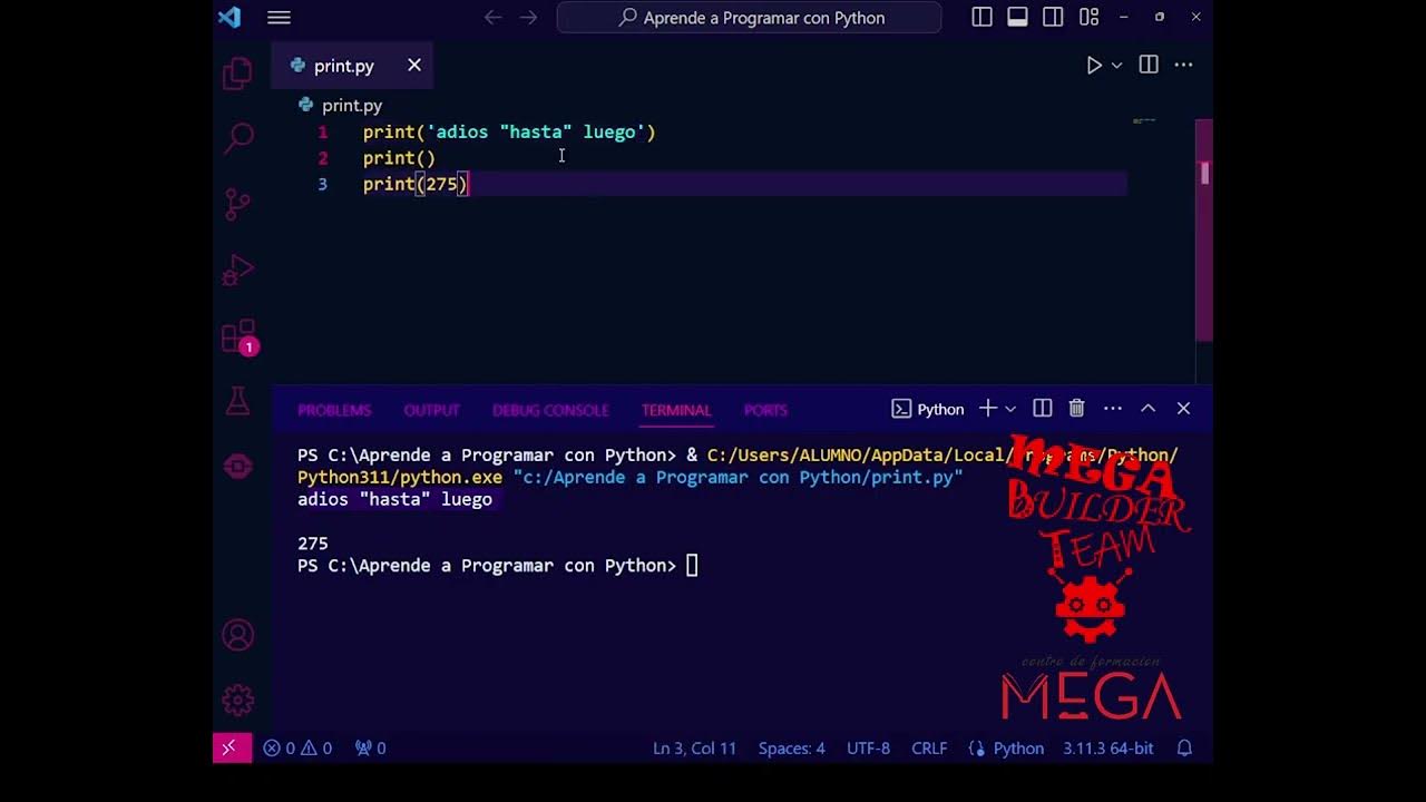 Python - Capítulo01 - Función Print - YouTube