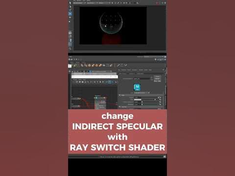 Change indirect specular with ray switch shader in arnold for maya #maya #arnold #rayswitch ...