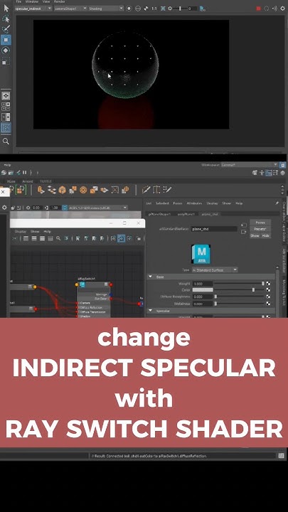 Change indirect specular with ray switch shader in arnold for maya #maya #arnold #rayswitch ...