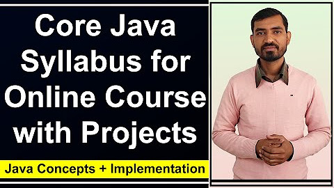 Core Java & Advance Java Syllabus With Projects - YouTube