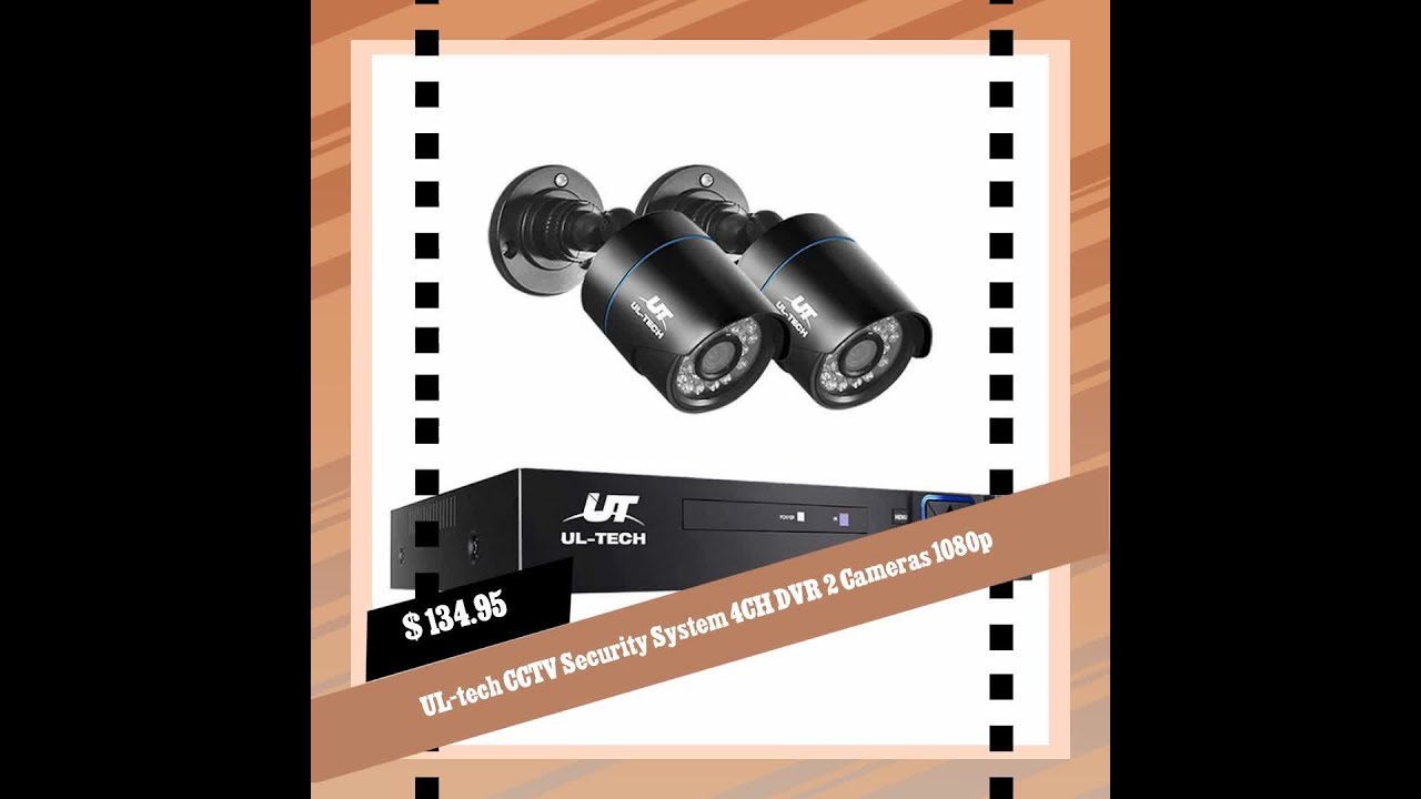 UL-tech CCTV Security System 4CH DVR 2 Cameras 1080p - YouTube
