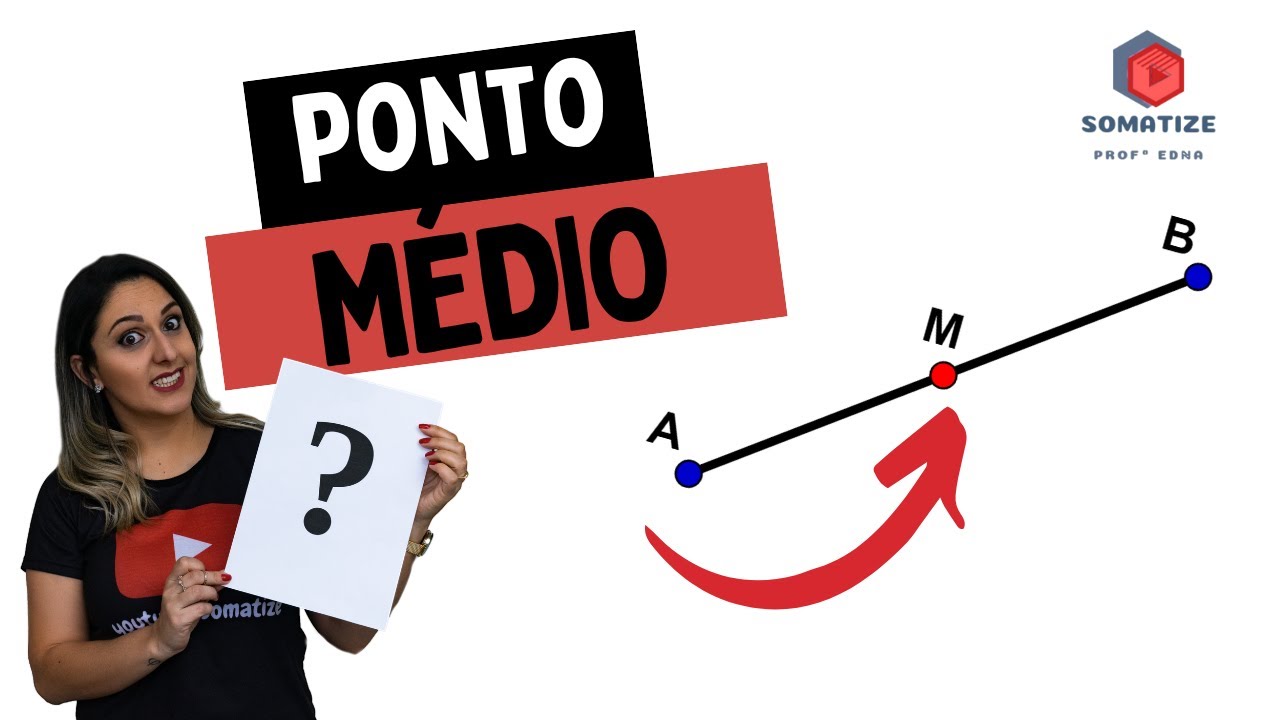 Como achar o ponto médio de um segmento? Somatize - Professora Edna ...