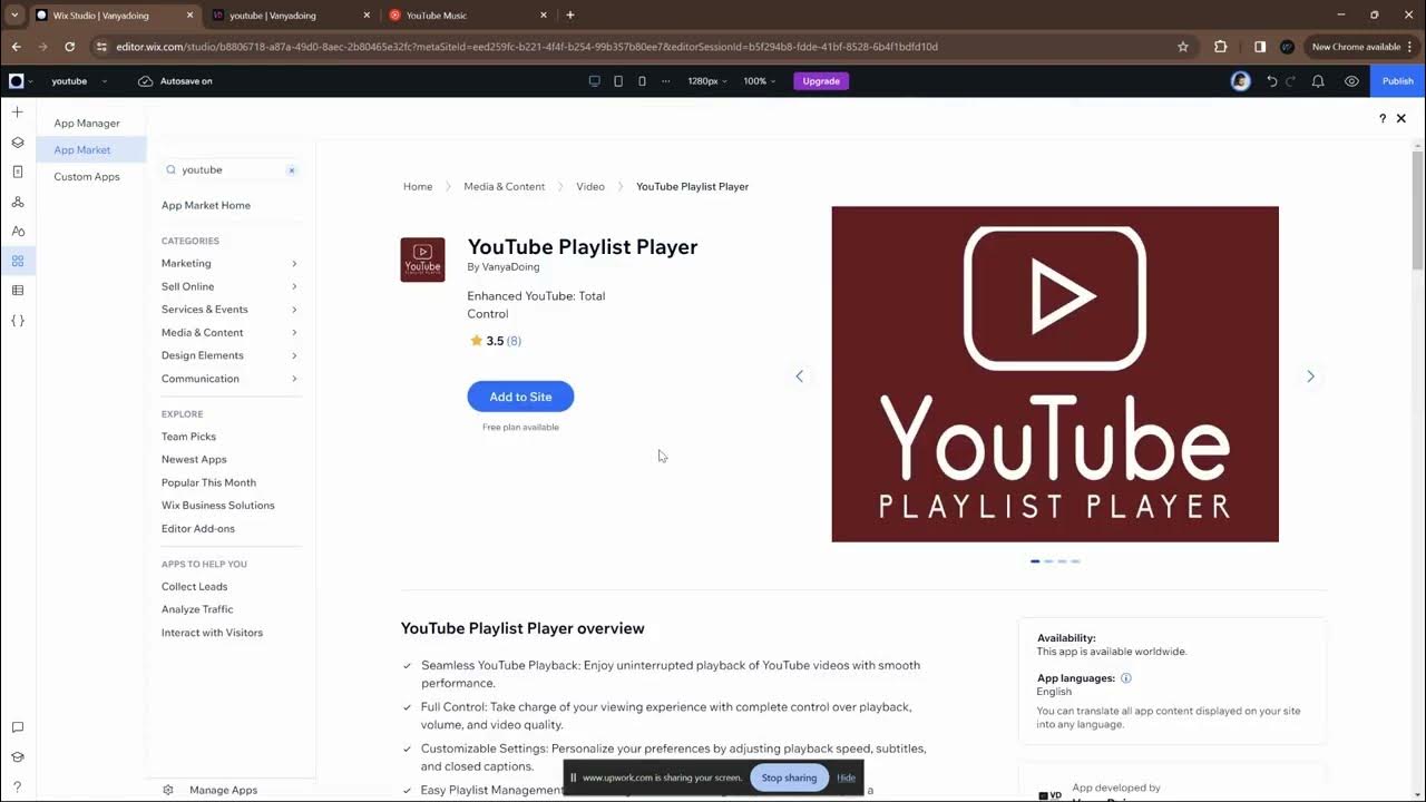 How to Add Youtube Playlist Player to Your WIX Website - YouTube