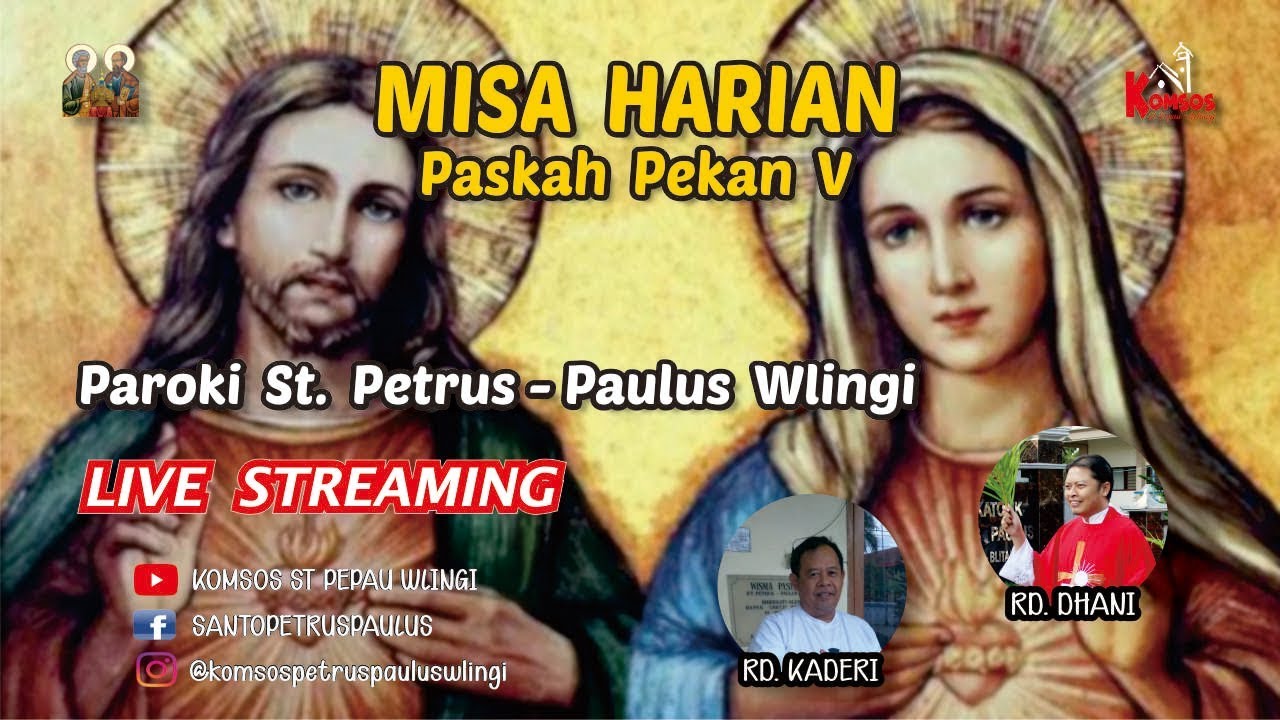 Misa Pesta Santo Matias Rasul || 14 Mei 2020 || Paroki St. Petrus ...