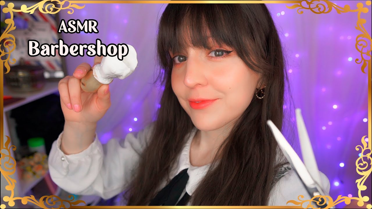 ⭐ASMR Realistic Barbershop [Sub] Haircut and Shave - YouTube