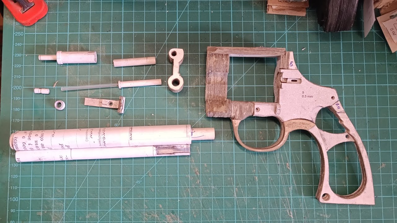 Revolver Colt Python 357 made of paper ч 8 v2.0 - YouTube
