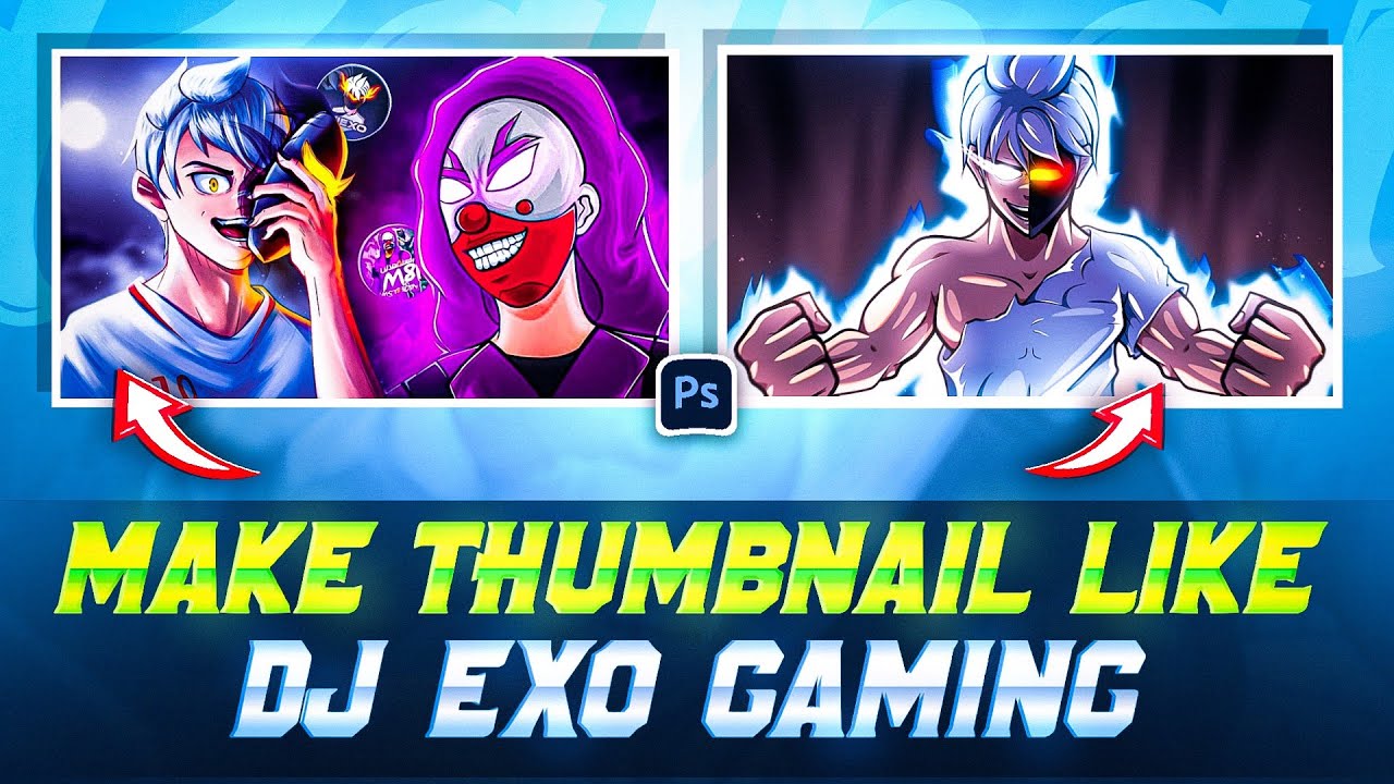 How To Make Montage Thumbnail Like @Djexo FF || Thumbnail Tutorial 🔥 - YouTube
