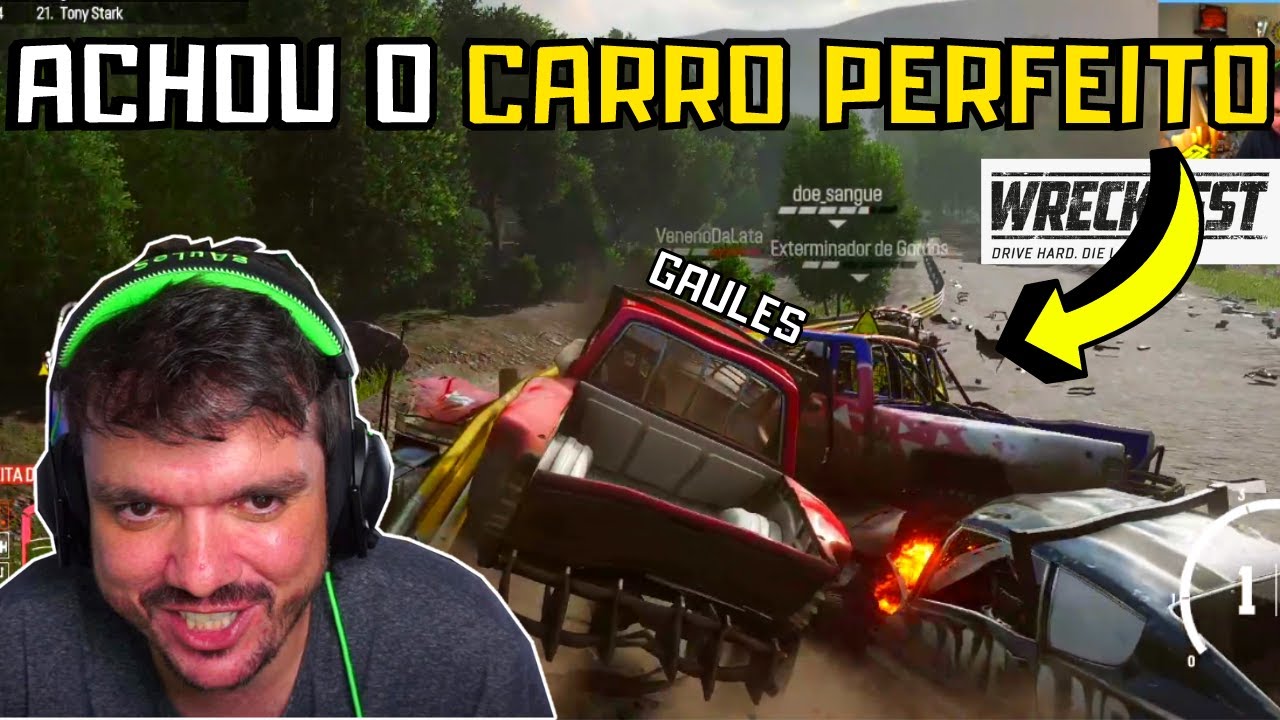 CHAT MAMOU COM ESSE CARRO NOVO- Gaules jogando Wreckfest com Lauqs o ...