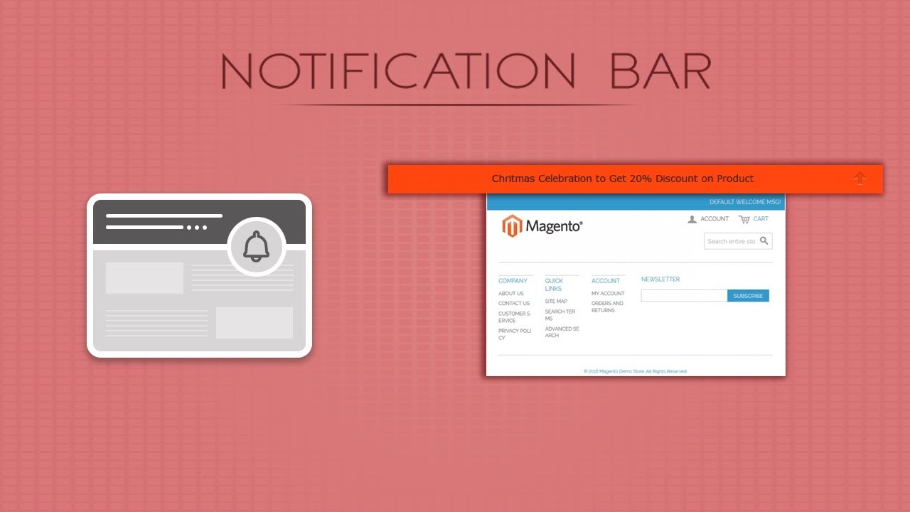 Notification Bar Magento 1 Extension | Sticky Promotion Bar for Store ...