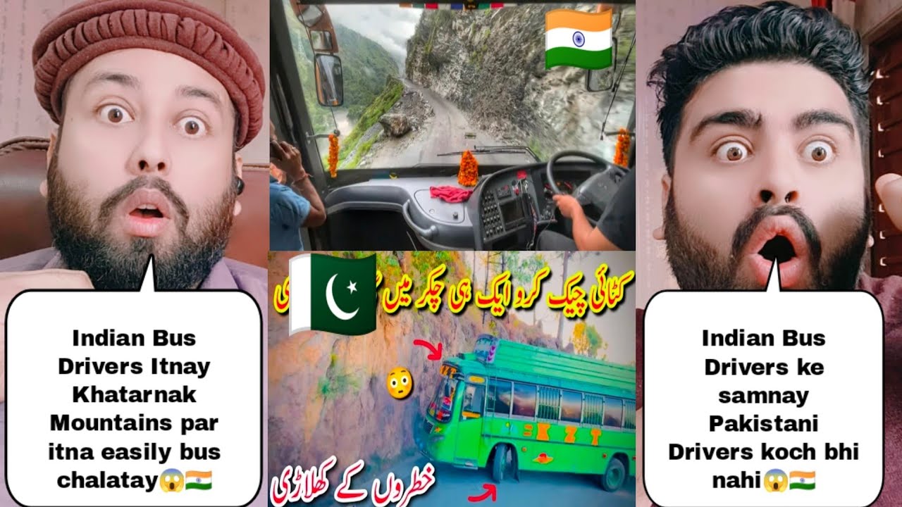 Indian Vs Pakistani Bus Drivers Skills On Mountains | Pakistani ...