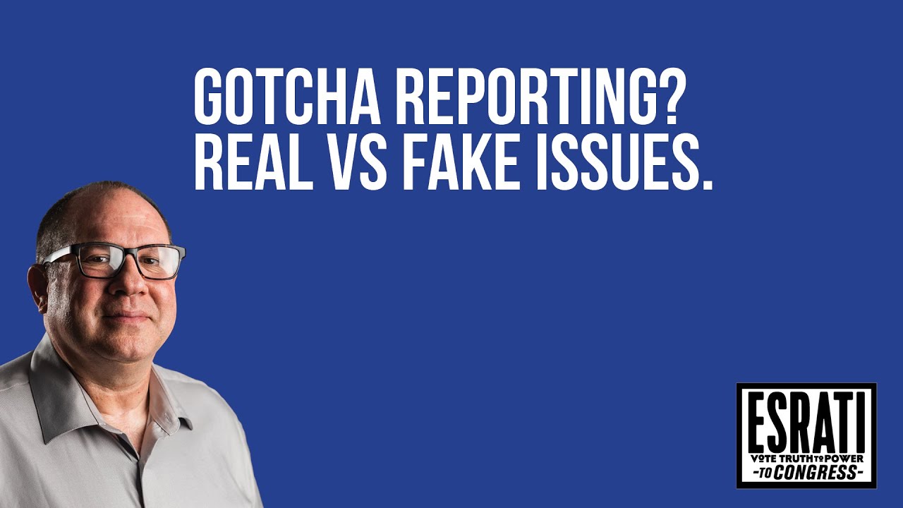 Gotcha Reporting. Real vs Fake Issues: Esrati for Congress OH-10 - YouTube