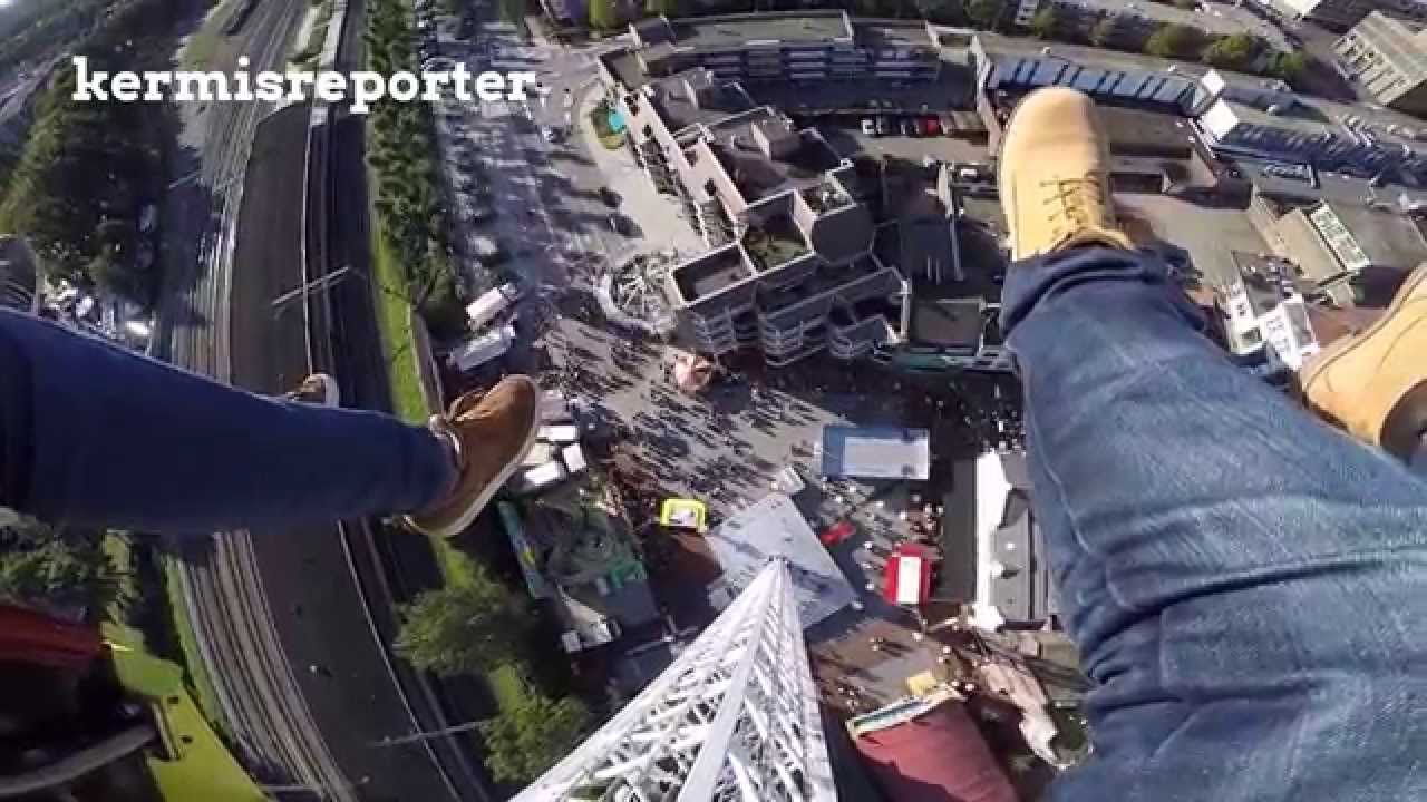 tower 90m onride kermis weert 2015 - YouTube
