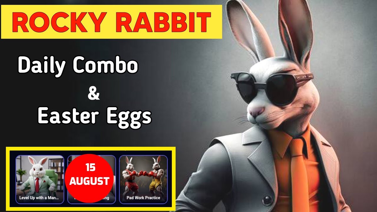 Rocky Rabbit Daily Combo & Ester Egg | 15 August Rocky Rabbit Combo ...