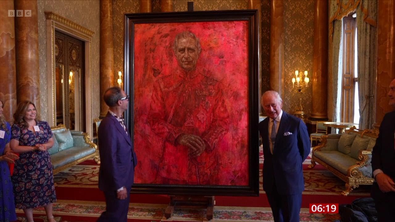 King Charles III's New Portrait Unveiled Shared On BBC Breakfast [15.05 ...