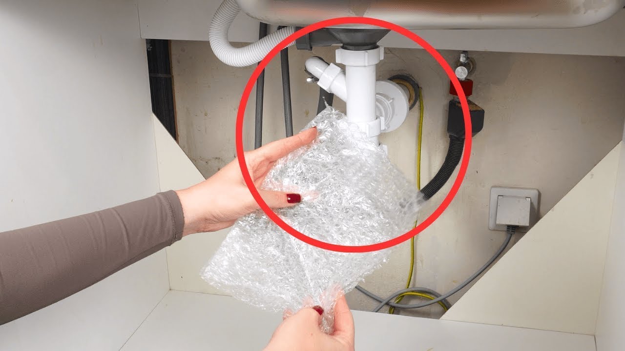 Wrap your sink pipes in bubble wrap. The results are a significant ...
