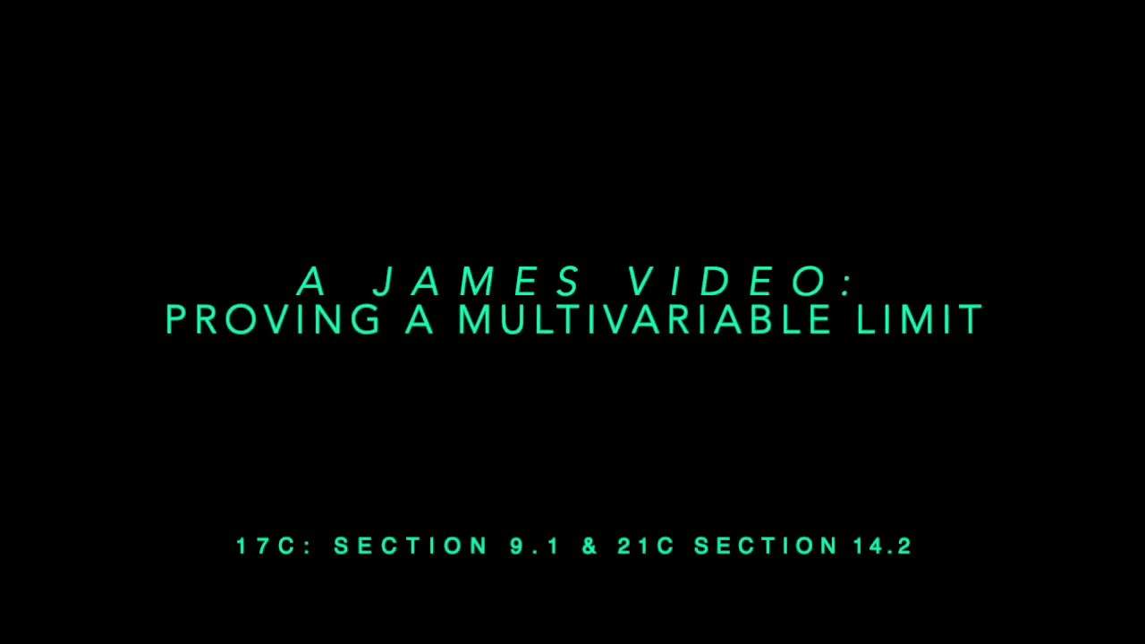 Proving Multivariable Limits - YouTube