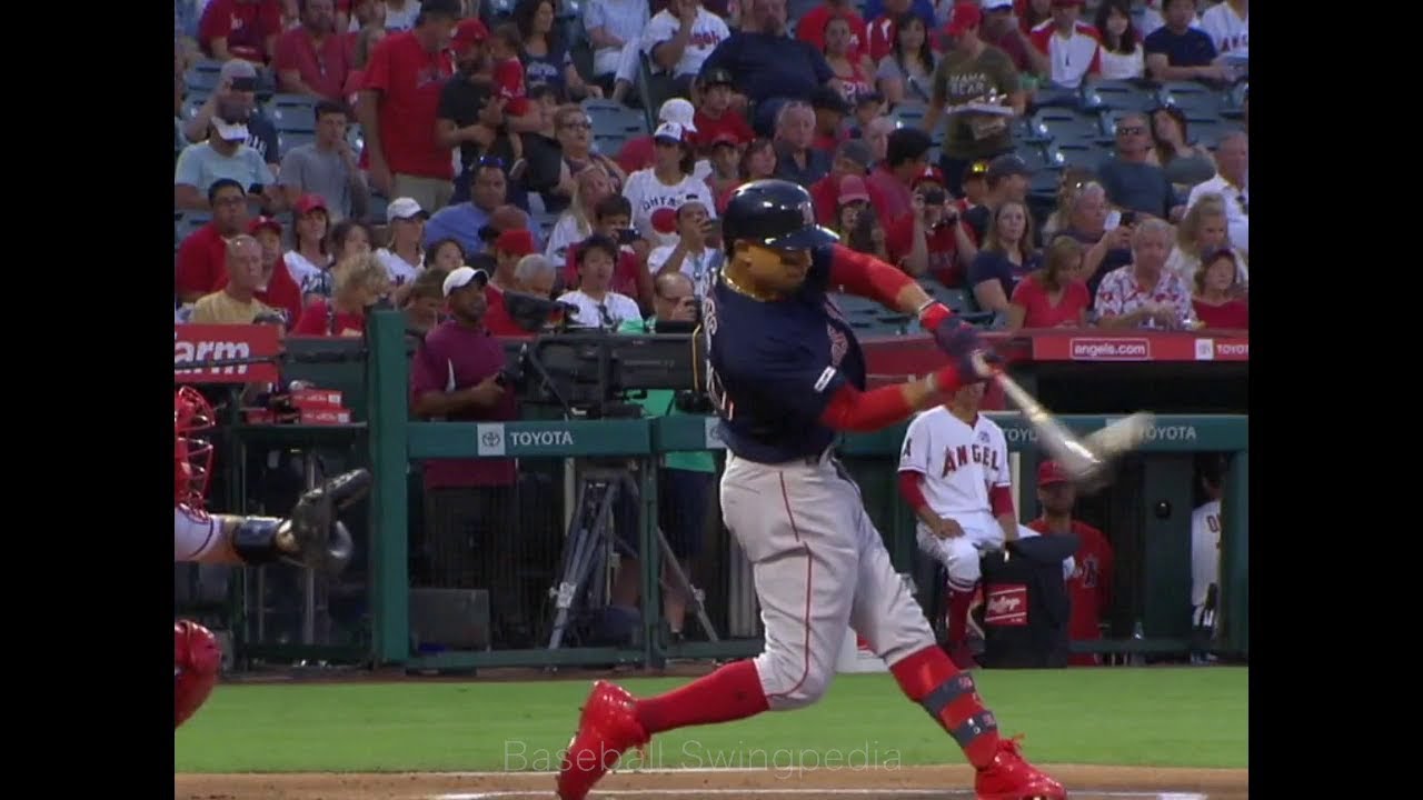Mookie Betts Home Run Swing Slow Motion 2019-1(#22) - YouTube