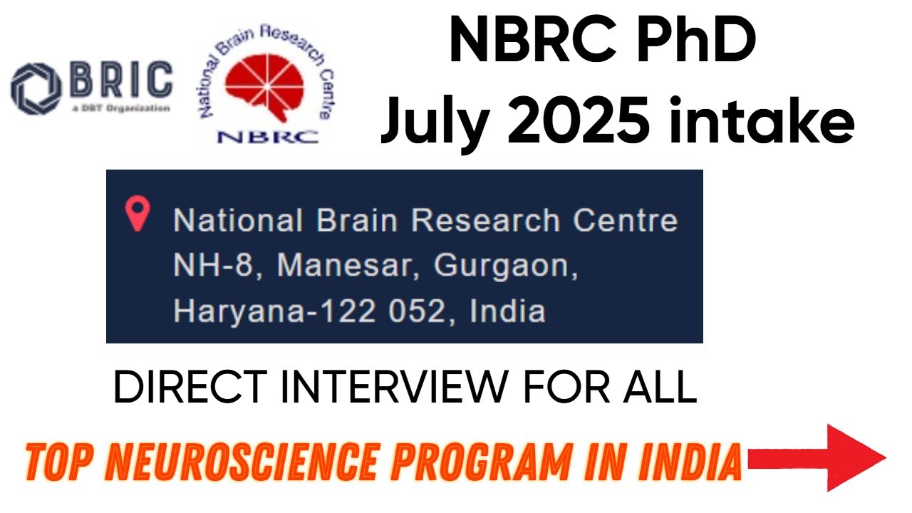 NEUROSCIENCE PhD AND MASTERS PROGRAMS IN GURGAON|| DIRECT INTERVIEW ...