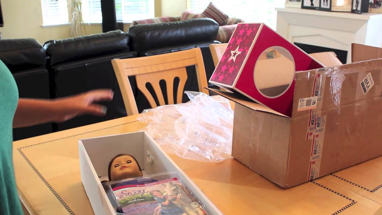 Opening American Girl Doll Saige From A Special Friend! - YouTube